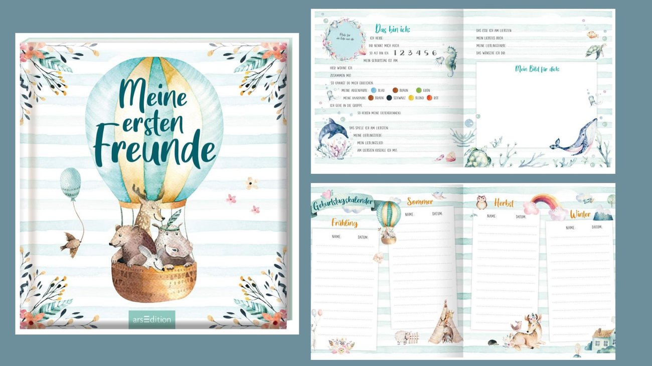 Freundebuch für den Kindergarten – 6 coole Exemplare mit Erinnerungen ...