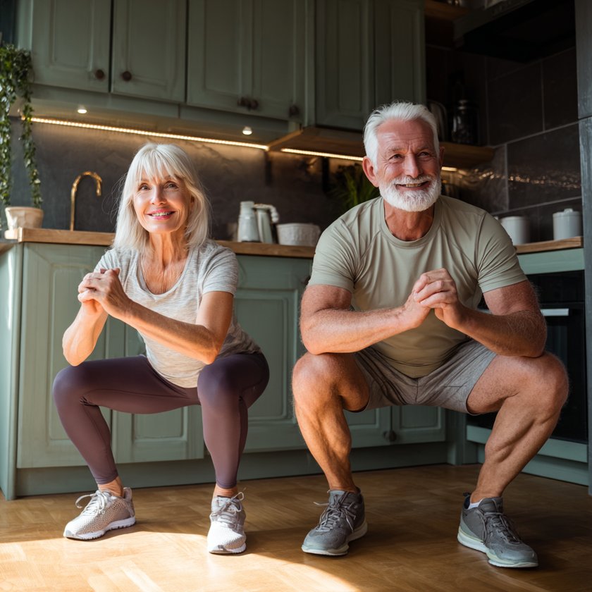 Fit bleiben als Boomer: 8 kleine einfache Alltagsübungen ohne Sportgeräte