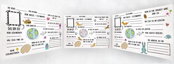 Freundebuch selbst gestalten: Mit Vorlagen zum Download