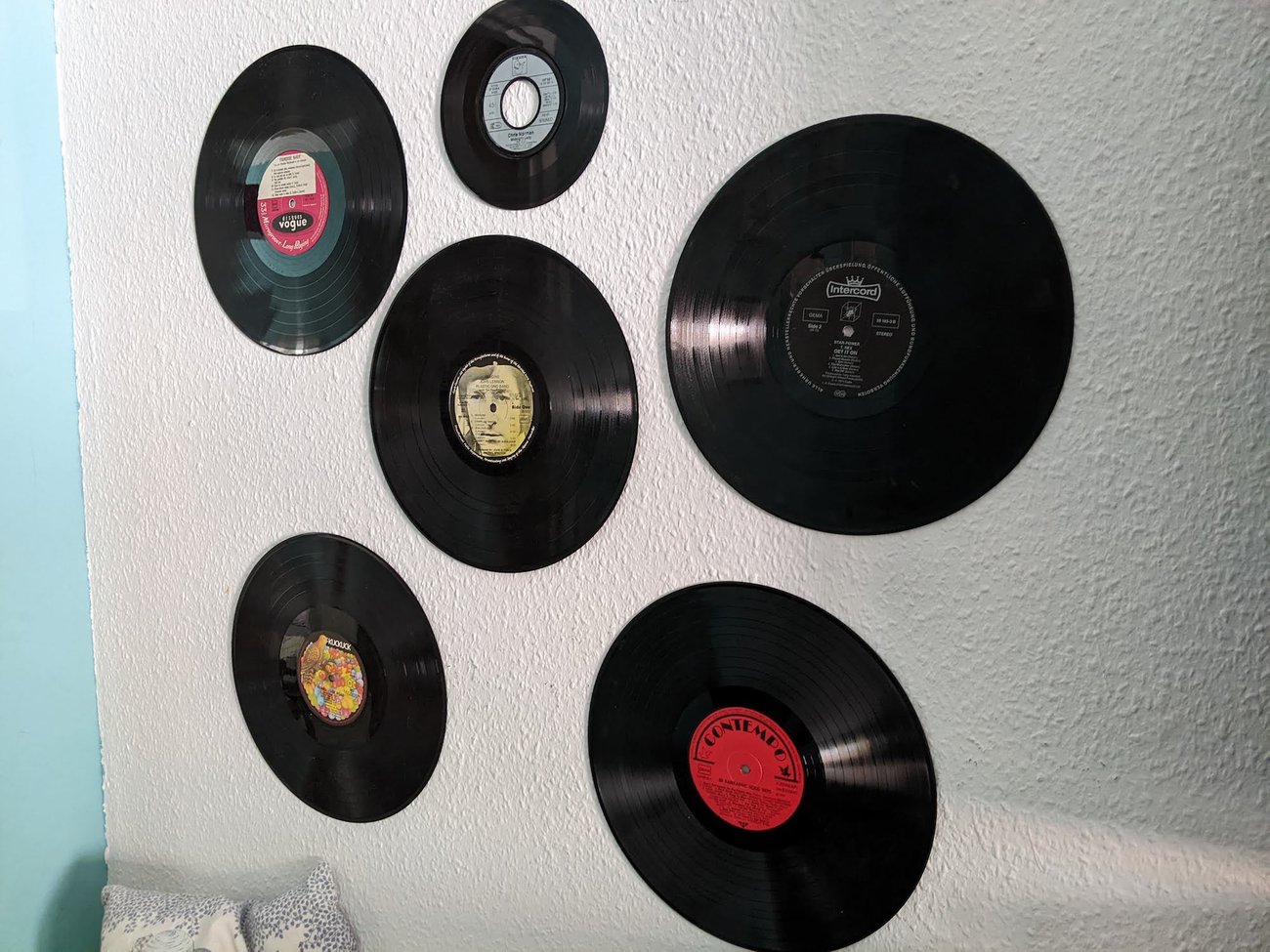 Stilvolle Wanddeko Mit Schallplatten Ebenbild