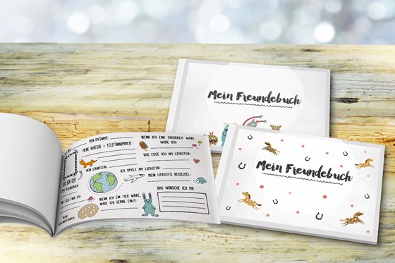 Freundebuch selbst gestalten: Mit Vorlagen zum Download